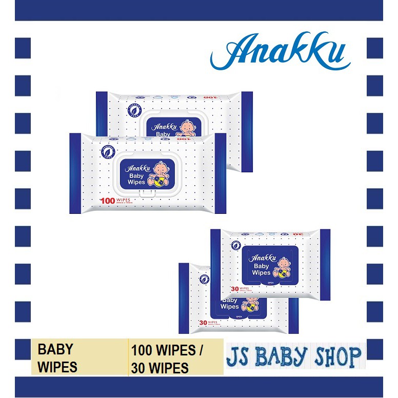 Anakku Baby Wipes 100’s x 2 packs/30's x 2 packs | Shopee Malaysia