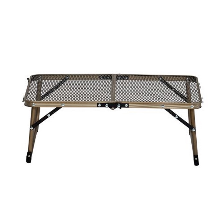 KZM Iron Mesh Picnic Table - Small Sized Portable & Foldable Camping ...