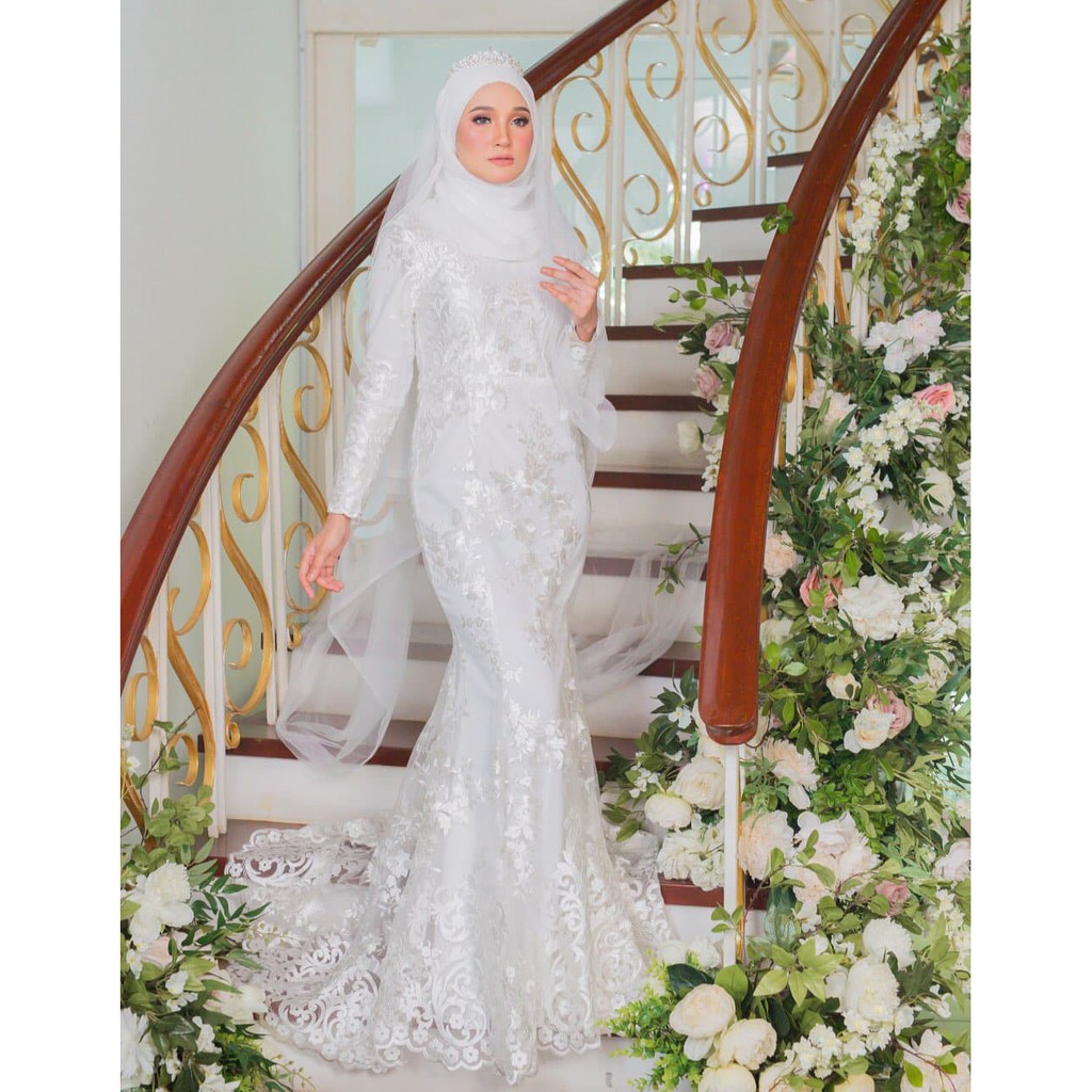 HIJABISTAHUB BRIDE SERIES COLLECTION DEMICA DRESS NIKAH TUNANG RAYA ...