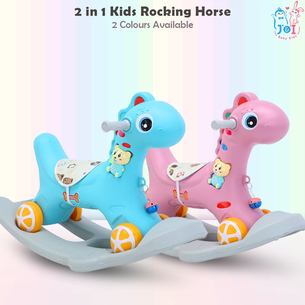 Rocking Horse Kuda Goyang 2 In 1 Push Car Mainan Budak Kids Rider Pony ...