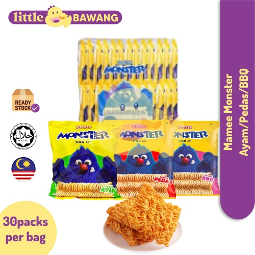 Mamee Monster Mamee Mee Ayam Pedas Bbq 25g x 30pcs | Shopee Malaysia