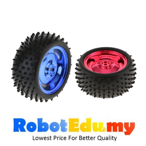 85mm High Friction Rubber Smart Car Model Robot DC Motor Grip Tyre ...