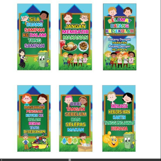 School Banner / Bunting Sekolah (1set) (6pcs) | Shopee Malaysia