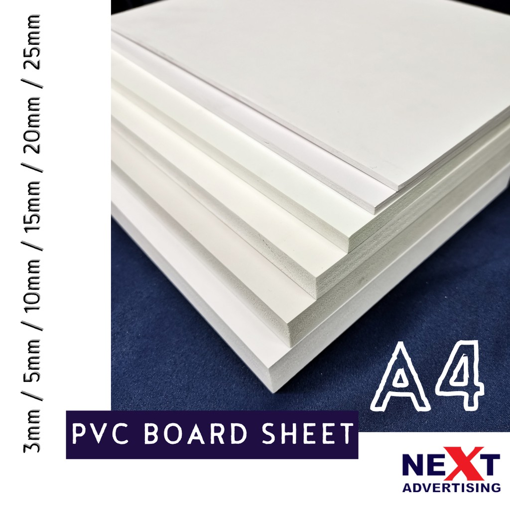 A4 White PVC Board Sheet (3mm, 5mm,10mm,15mm,20mm,25mm) | Shopee Malaysia