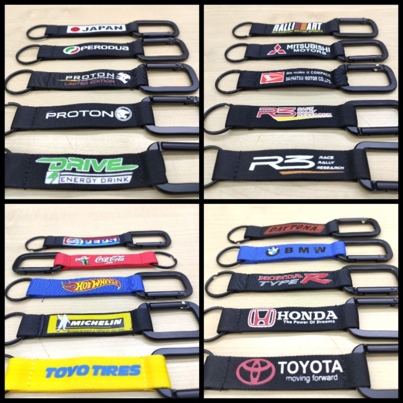 Keychain Proton type r ralliart bmw mitsubishi r3 perodua honda toyota ...