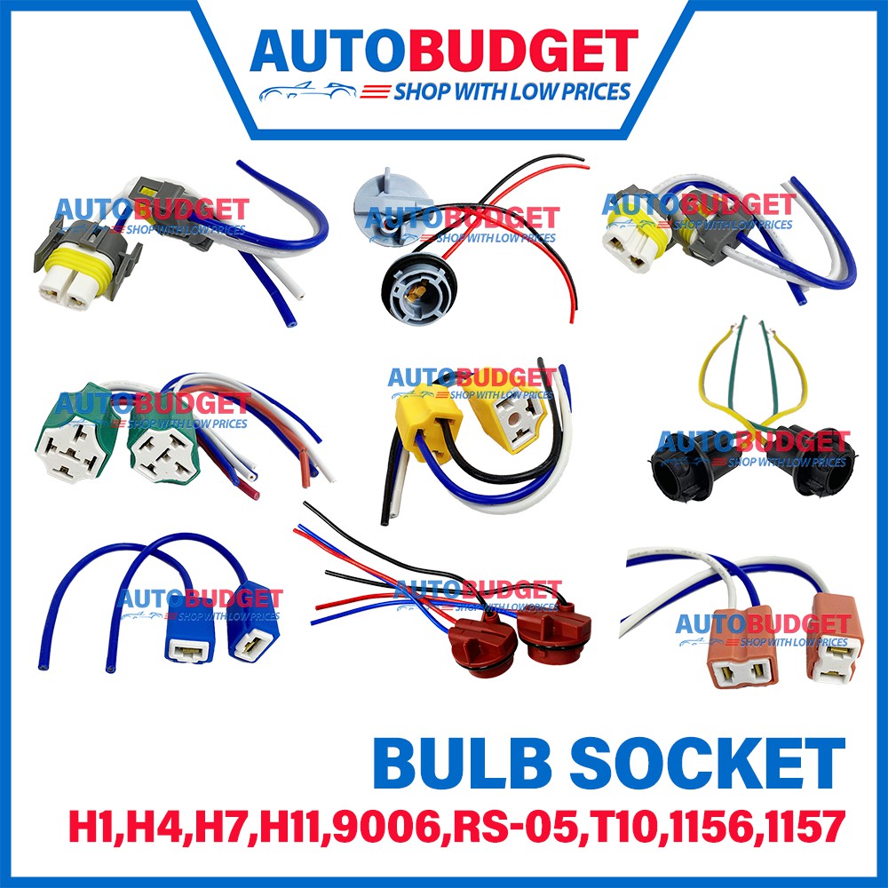 LED Headlight Bulb Socket H1 H4 H7 H11 9005 HB3 9006 HB4 RS-05 T10 1156 ...