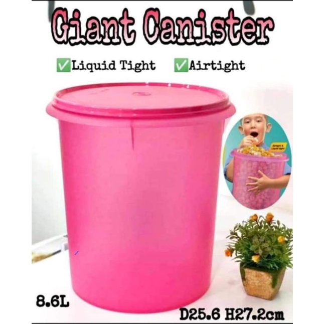 Tupperware Tall Canister Bekas Besar / 1pc / 8.6liter | Shopee Malaysia