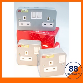UMS Metal clad / electric socket / metal socket / switch / plug besi ...