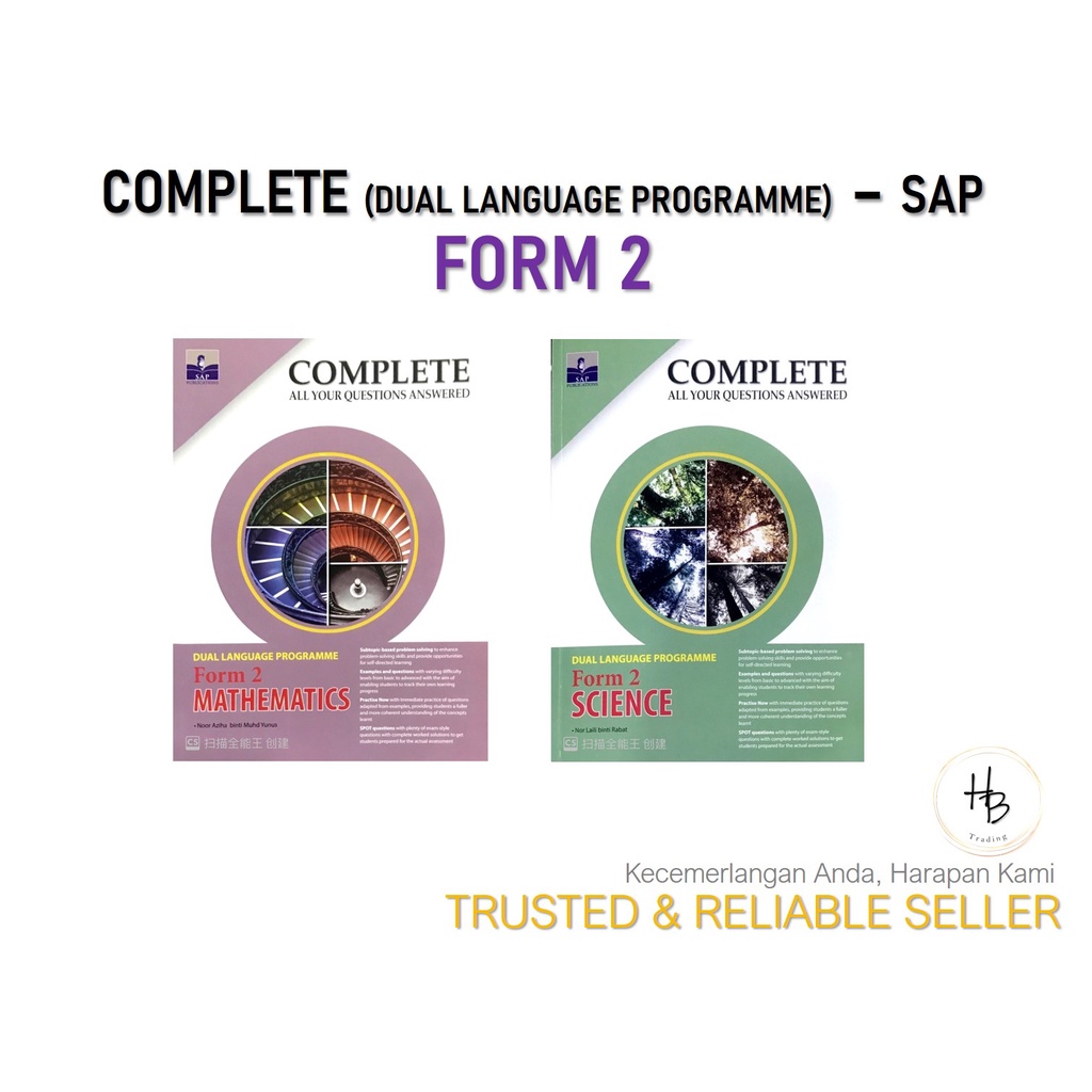 Activity Book Latest Format 2022 Form 2 Complete Dual Language ...