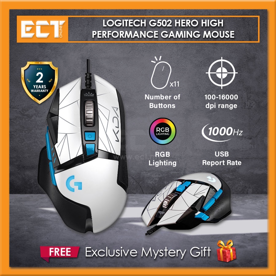 Logitech G502 Hero High Performance Gaming Mouse (KDA Limited Edition ...
