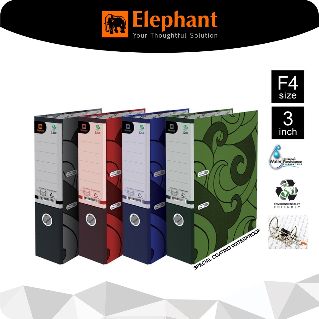 Elephant Paper Lever Arch File 120F 3-Inch | Shopee Malaysia