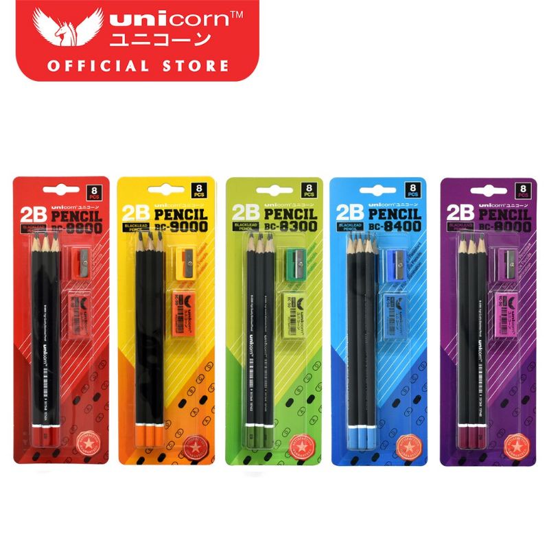 Unicorn 2B Exam Pencil Set | Shopee Malaysia