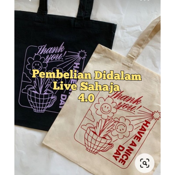 Tote Bag Kain Bundle Combo | Shopee Malaysia