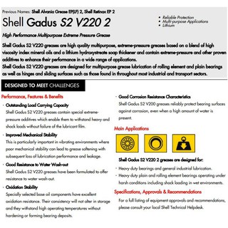 Grease Shell Gadus S2 V220 2 (18kg) - High Performance Multipurpose ...