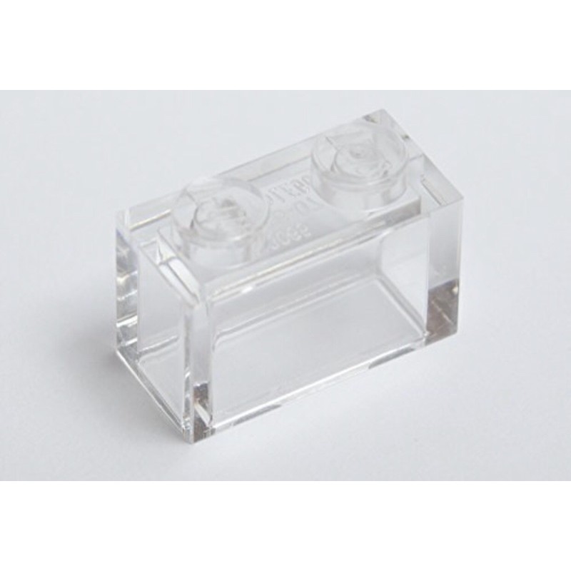 lego loose Brick - 1x2 Trans-Clear/Transparent Brick (3004) (10pcs ...