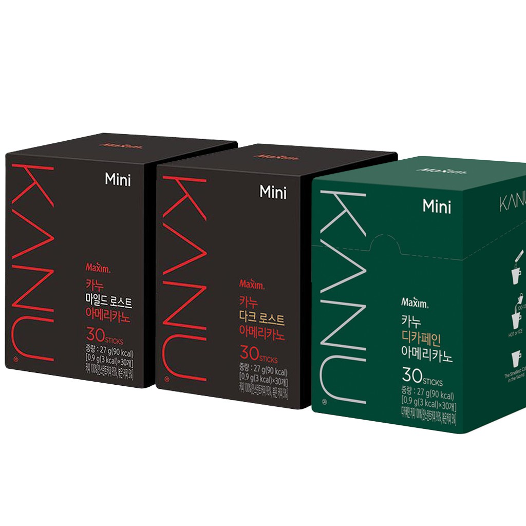 PROMO KANU Mini Americano Korean Instant Coffee Mix - 30 Sticks ( Mild ...