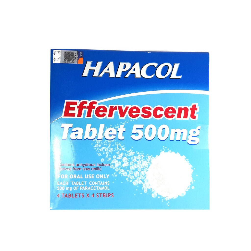 HAPACOL EFFERVESCENT TABLET 500MG 4TABLETS X 4 STRIPS | Shopee Malaysia