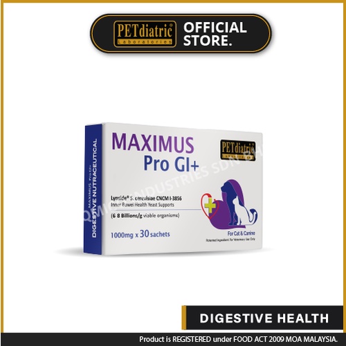 Maximus Pro GI+ Pre and Pro Biotic for Dogs and Cats. - stop diarrhea ...