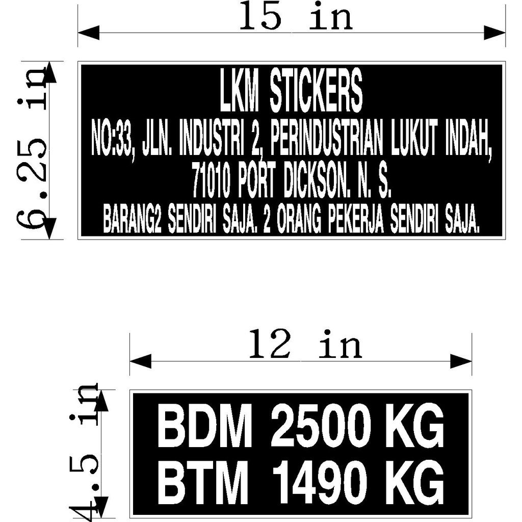 Sticker Permit Kenderaan Malaysia For Custom Order | Shopee Malaysia