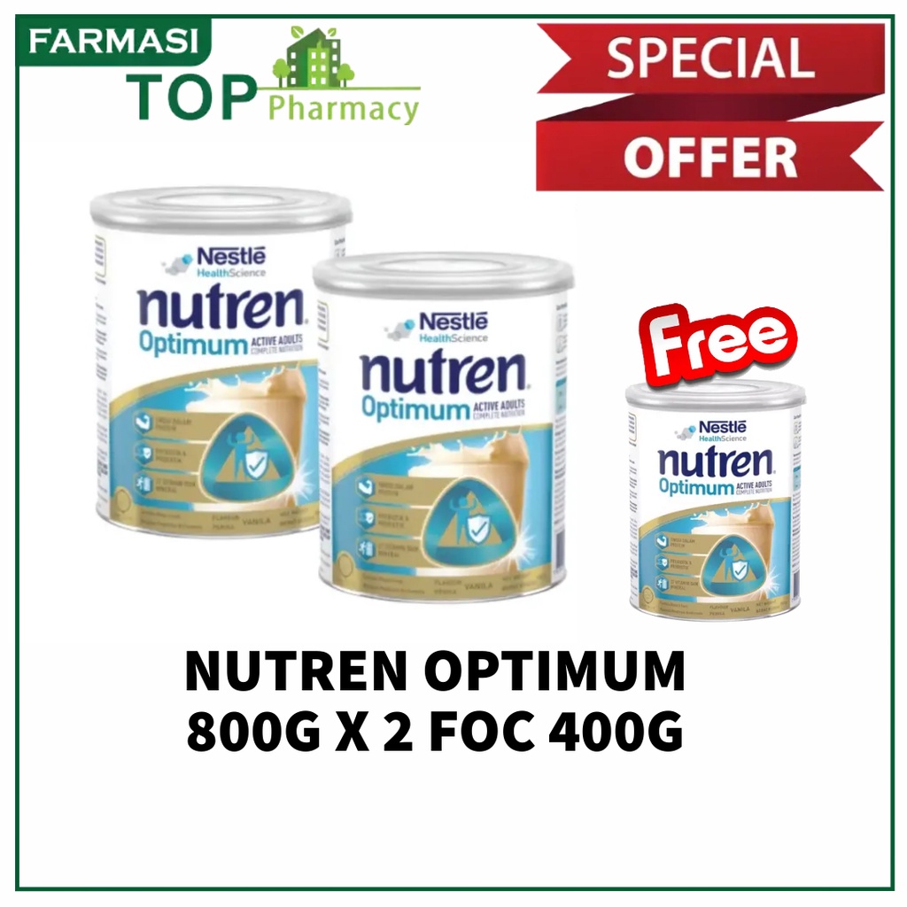 Nestle Nutren Optimum Complete Nutrition 800g X 2 | Shopee Malaysia