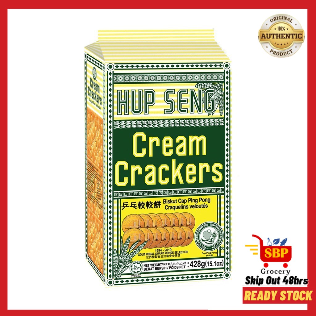 SBP HUP SENG Biskut Cream Crackers Biscuit 428g | Shopee Malaysia