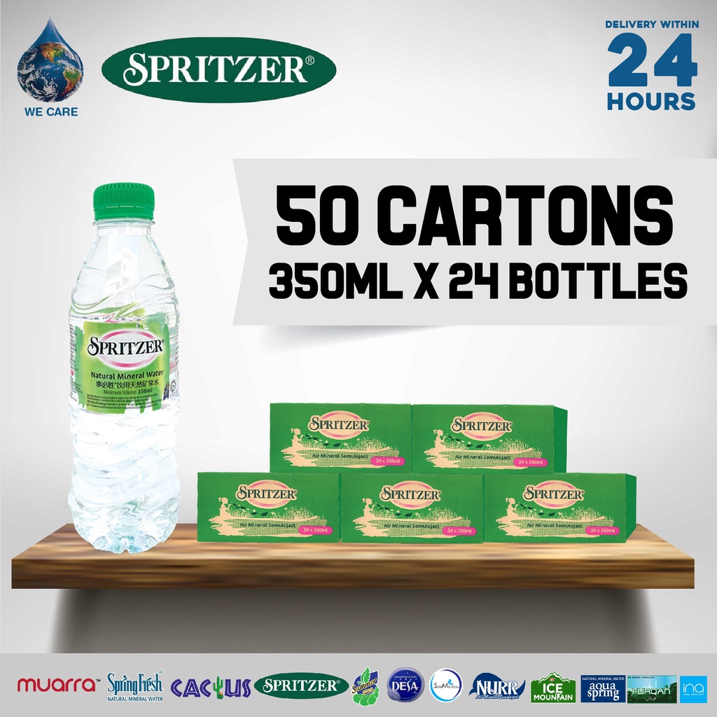 SPRITZER Mineral Water (350ml x 24 Bottles x 50 Cartons) | Shopee Malaysia