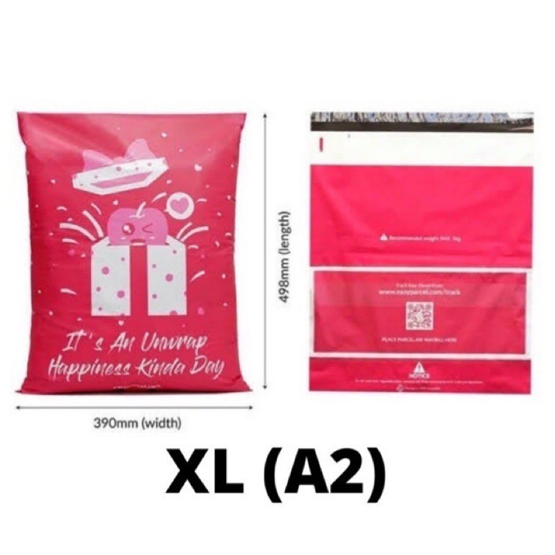 Big Size EasyParcel (A2size) Plastic Flyers Courier Bag with pocket ...