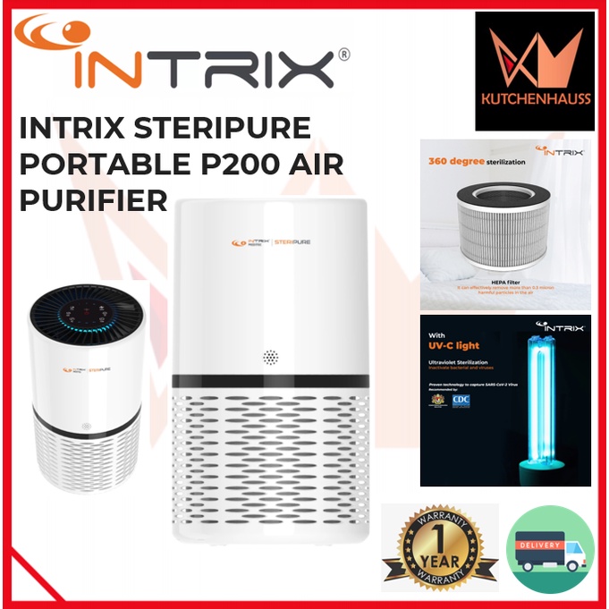 INTRIX STERIPURE PORTABLE P200 AIR PURIFIER / INTRIX Mesin Penapis ...