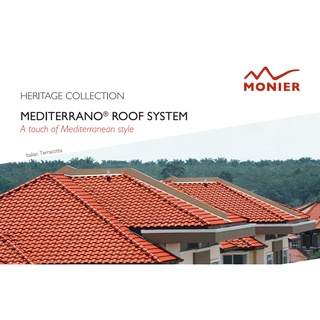 [1 PC] BMI MONIER Elabana Tropical Roof Tile Elabana Red Sunkiss Orange ...