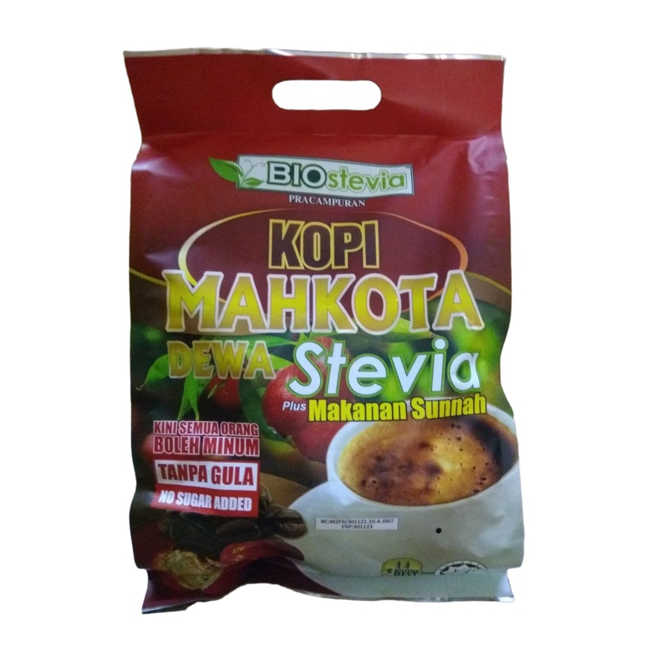 kopi mahkota dewa stevia (15 sachet) | Shopee Malaysia