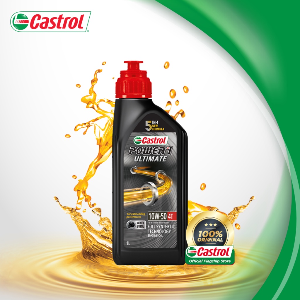 CASTROL 4T POWER 1 RACING ULTIMATE FULLY SYNTHETIC 10W-40/10W50 NEW ...