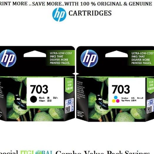 HP 703 Ink Cartridge ( Original ) | Shopee Malaysia