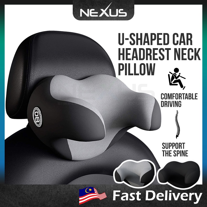 Nexus Car Neck Pillow Travel Bantal Kereta Leher Headrest Pillow Car ...