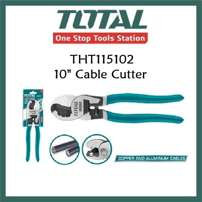 TOTAL THT115102 10" / 250mm Cable Cutter / Copper Aluminum Cables ...