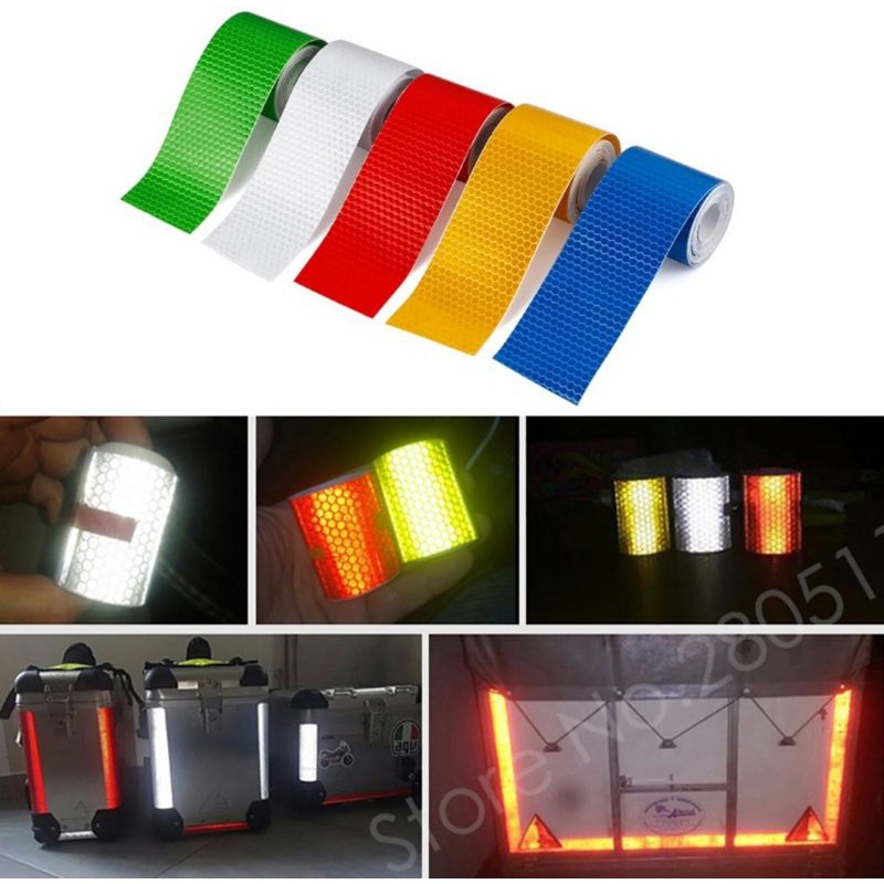 5cm*300cm Car Reflective Tape Decoration Sticker Car Warning Safety ...