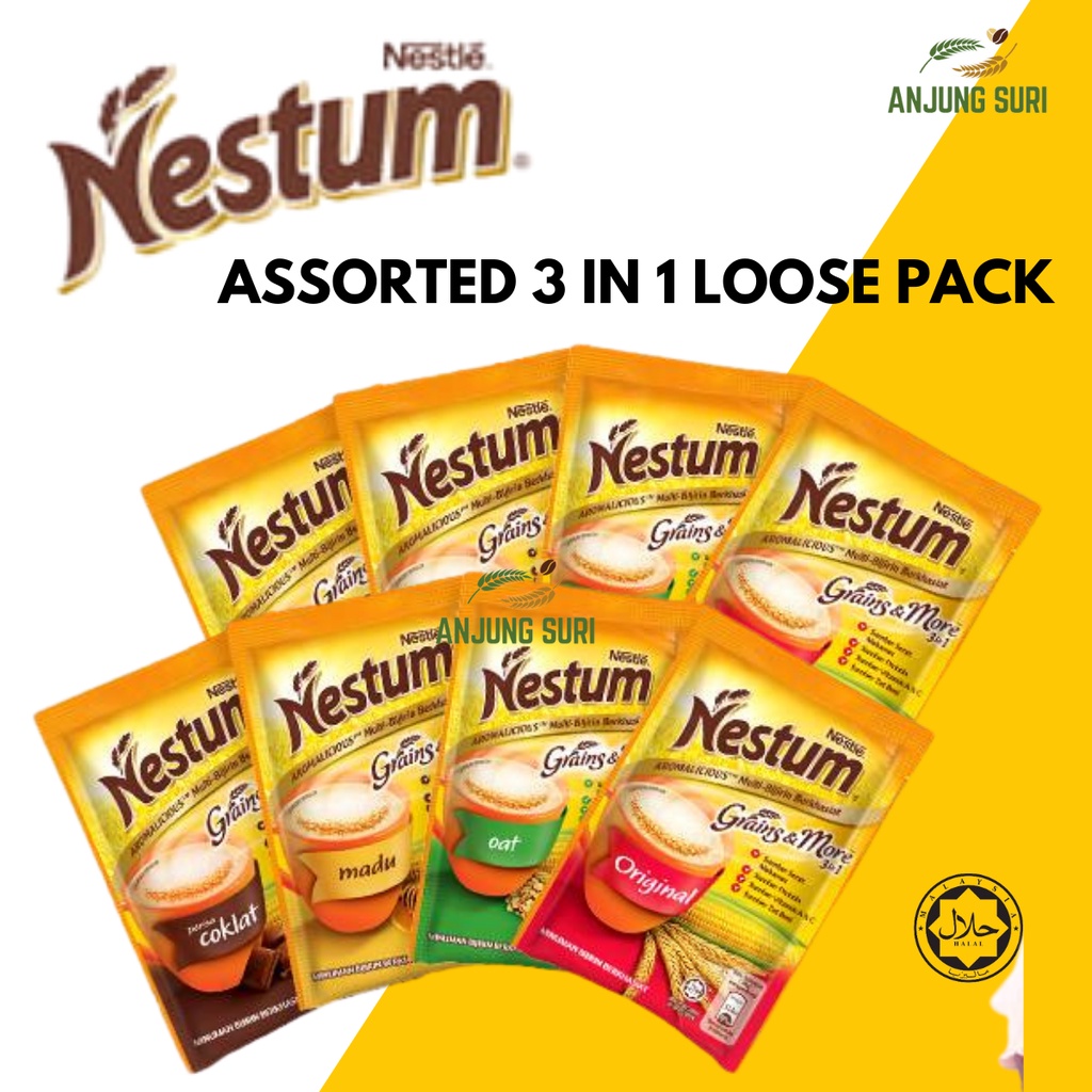 Nestum Loose Pack 3 in1 Original, Oats, Dates & Prune, Sweet Potato ...