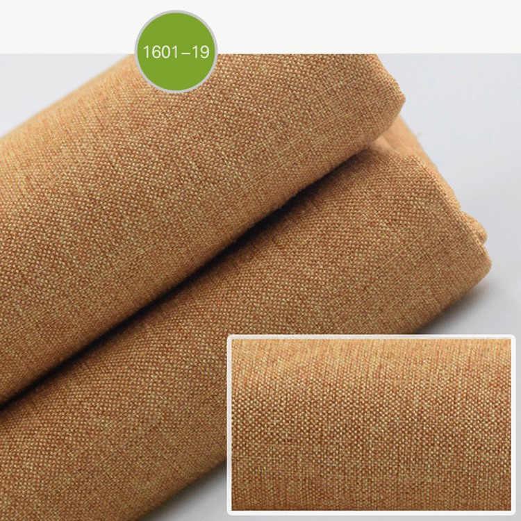 Plain color cotton linen fabric/kain diy cotton linen cloth (A17 ...