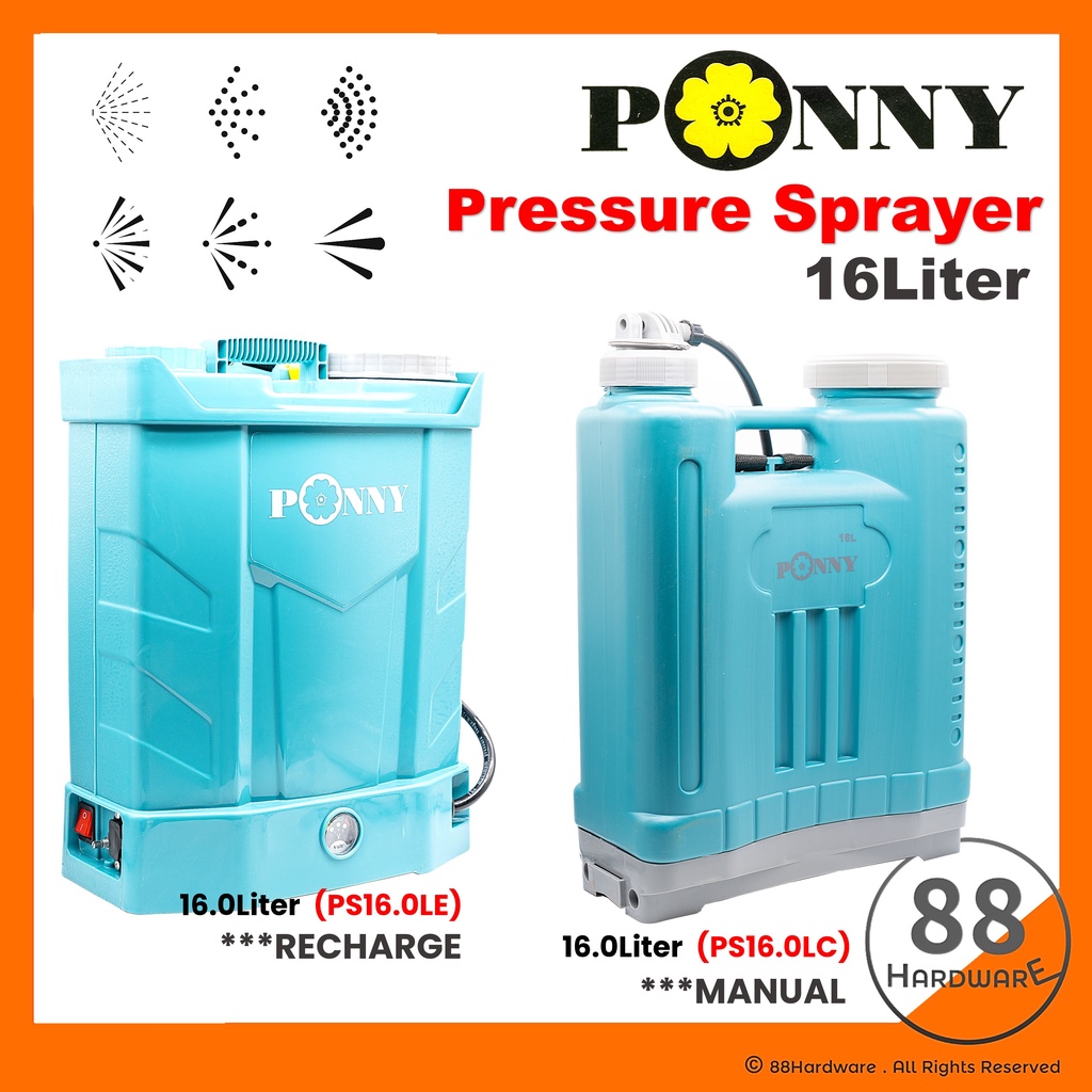 16L Ponny water sprayer pump Pam racun Pam racun bateri Pump racun ...