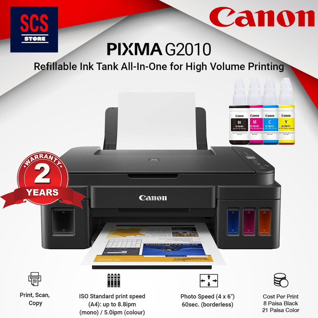 Canon Pixma G2010 Printer Refillable Ink Tank All-In-One( NO Touch & Go ...