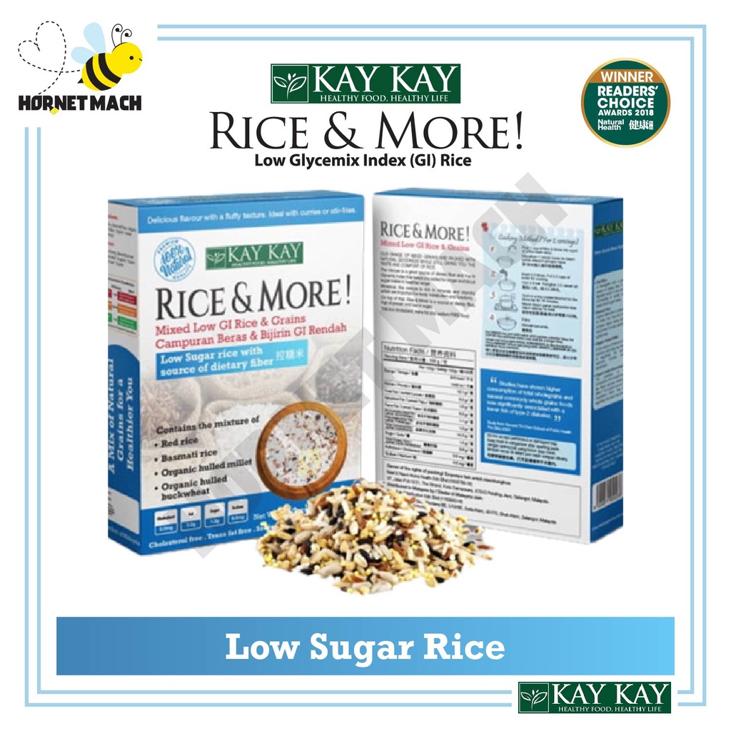KAY KAY Rice & More! Wholegrains - Low Sugar Rice | Shopee Malaysia