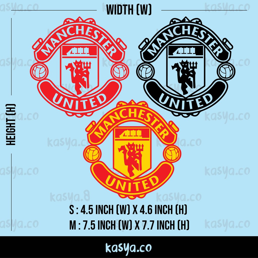 MANCHESTER UNITED LOGO vinyl sticker cutting | Shopee Malaysia