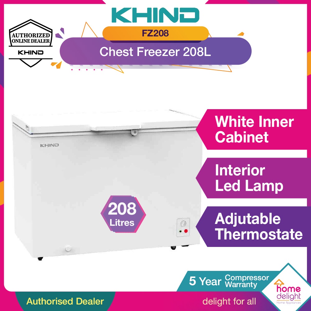 Khind Chest Freezer 208L [FZ208] | Shopee Malaysia