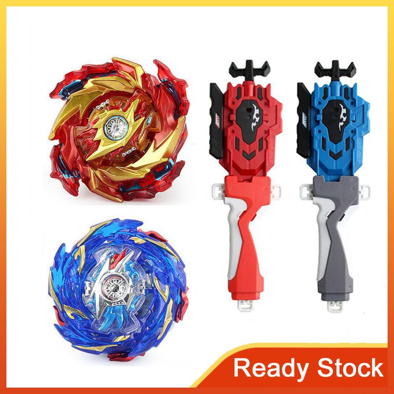 New BeyBlade Burst B-174 01 02 Red Blue Bey LIMIT BREAK DX w/ With Launcher Combat Gyro Adults ...