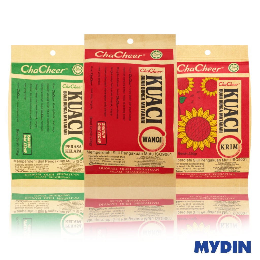 Chacheer Kuaci Sunflower Seeds 220g (3 Flavours Available) | Shopee Malaysia