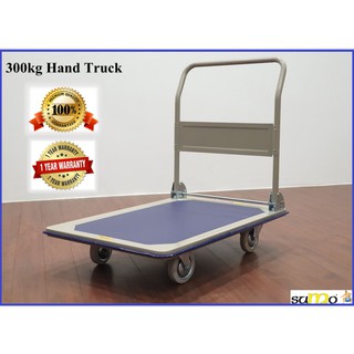 SUMO 300kg Metal Steel Platform Hand Truck Hand Push L Trolley Troli ...