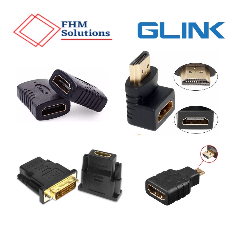 GLINK Micro HDMI To HDMI,90 Degree HDMI To HDMI,HDMI Extender Joint ...