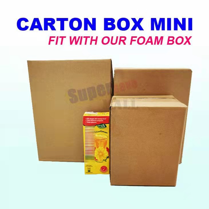 (BOX ONLY) Mini Carton Box Packaging Box Kotak Kurier Mini Packing Box ...