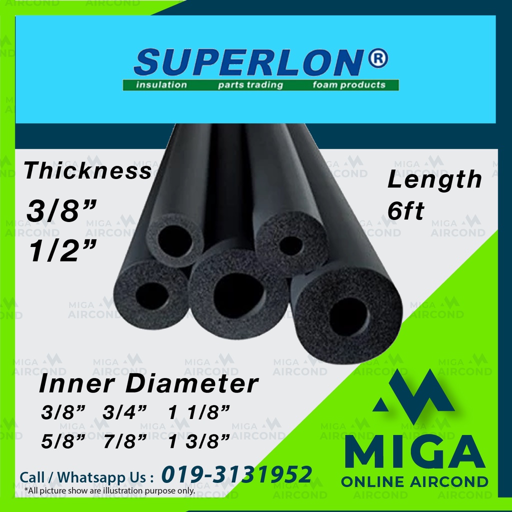 [ORIGINAL/GENUINE] SUPERLON INSULATION PIPE | Shopee Malaysia