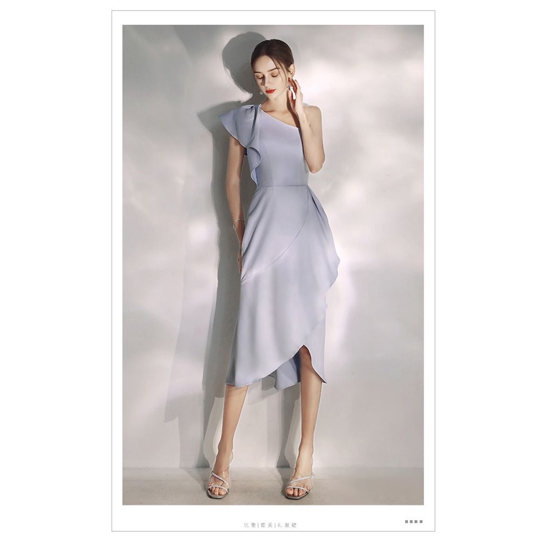 Powder Blue Classic Toga Engagement Midi Dinner Gown [PS468] | Shopee ...