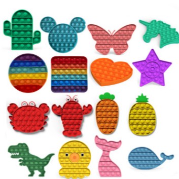 【20 STYLES】Colorful Tie Dye Pop It Fidget Toy Pop It Fidget Toys Pop It ...